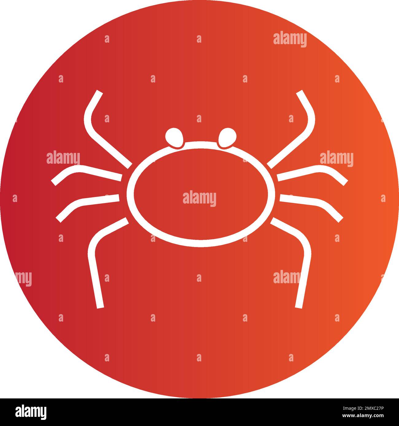 Crab icon vector illustration sign,logo design Stock Vector Image & Art ...