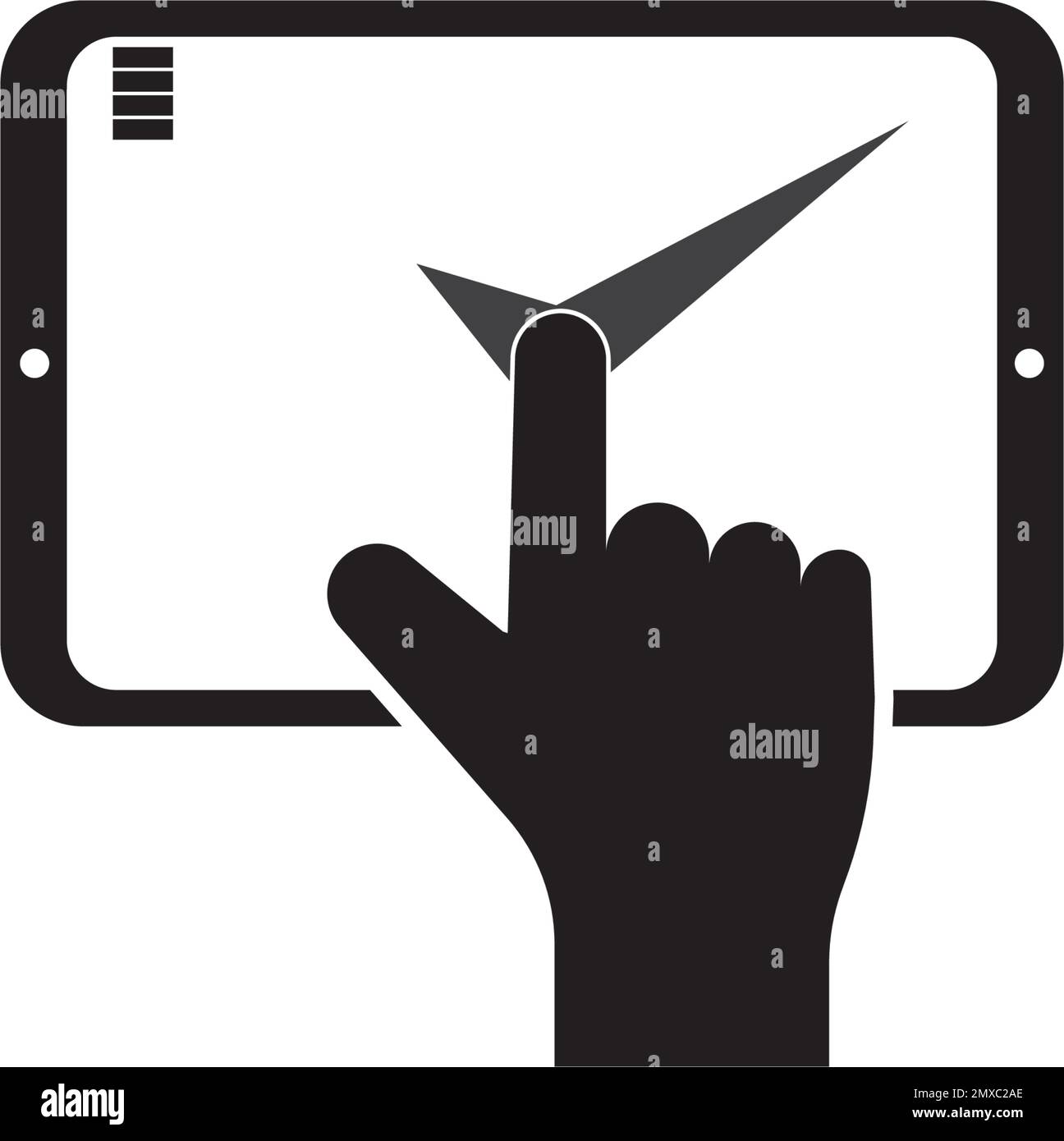 Laptop screen showing smart Stock Vector Images - Alamy