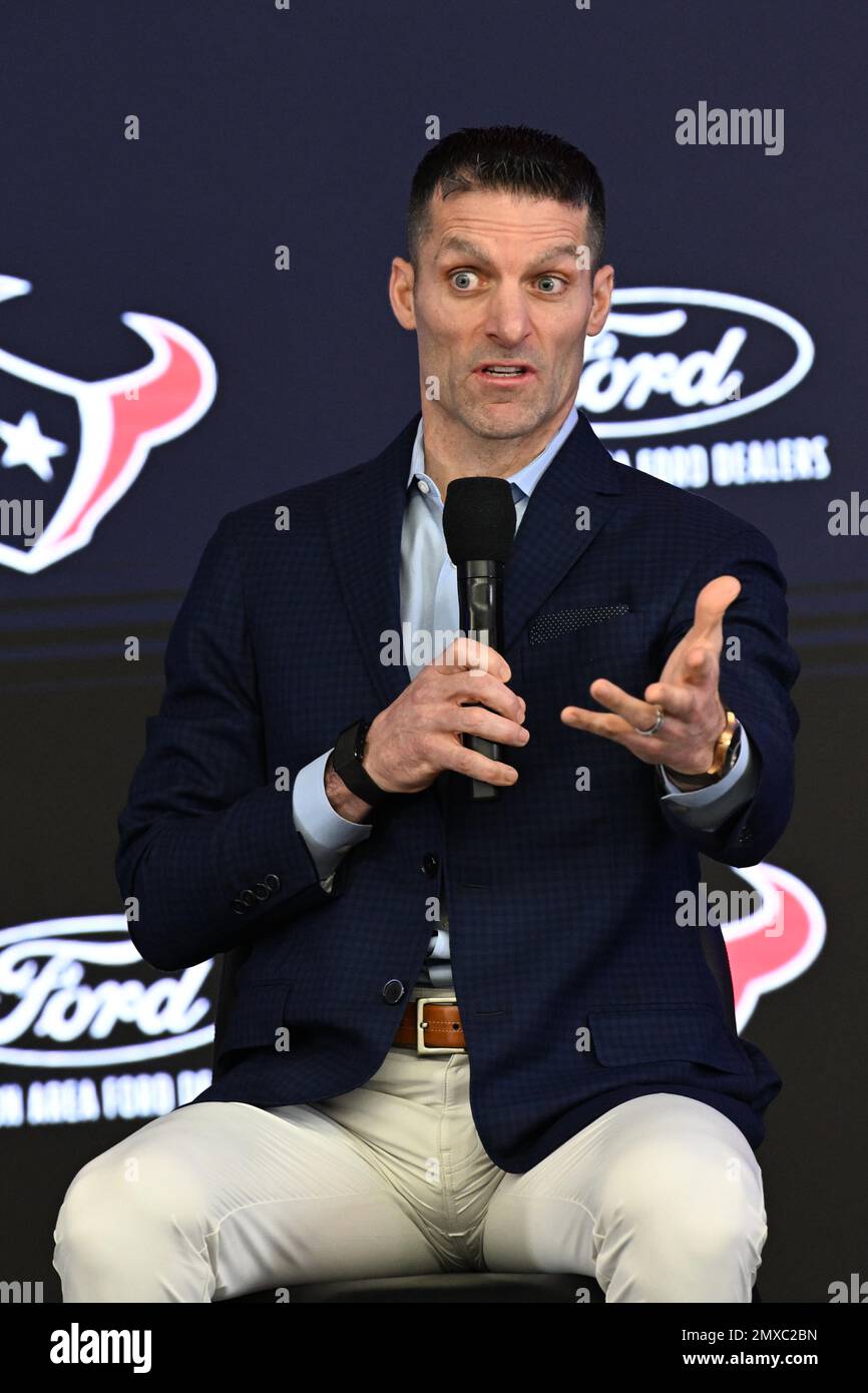 The Houston Texans general manager Nick Caserio introduce new head ...