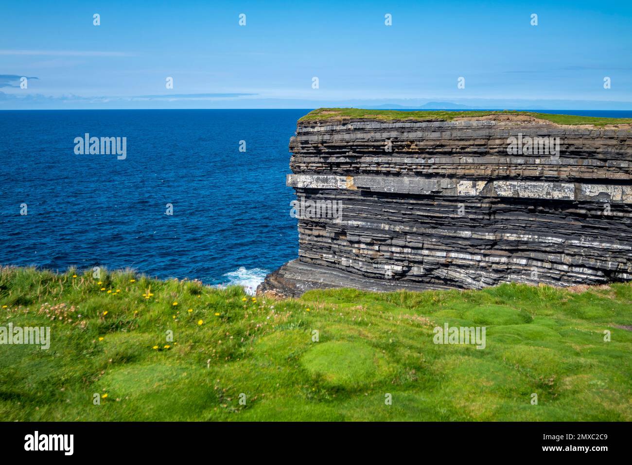 The Dun Briste Sea Stack Off The Cliffs Of Downpatrick Head In County ...