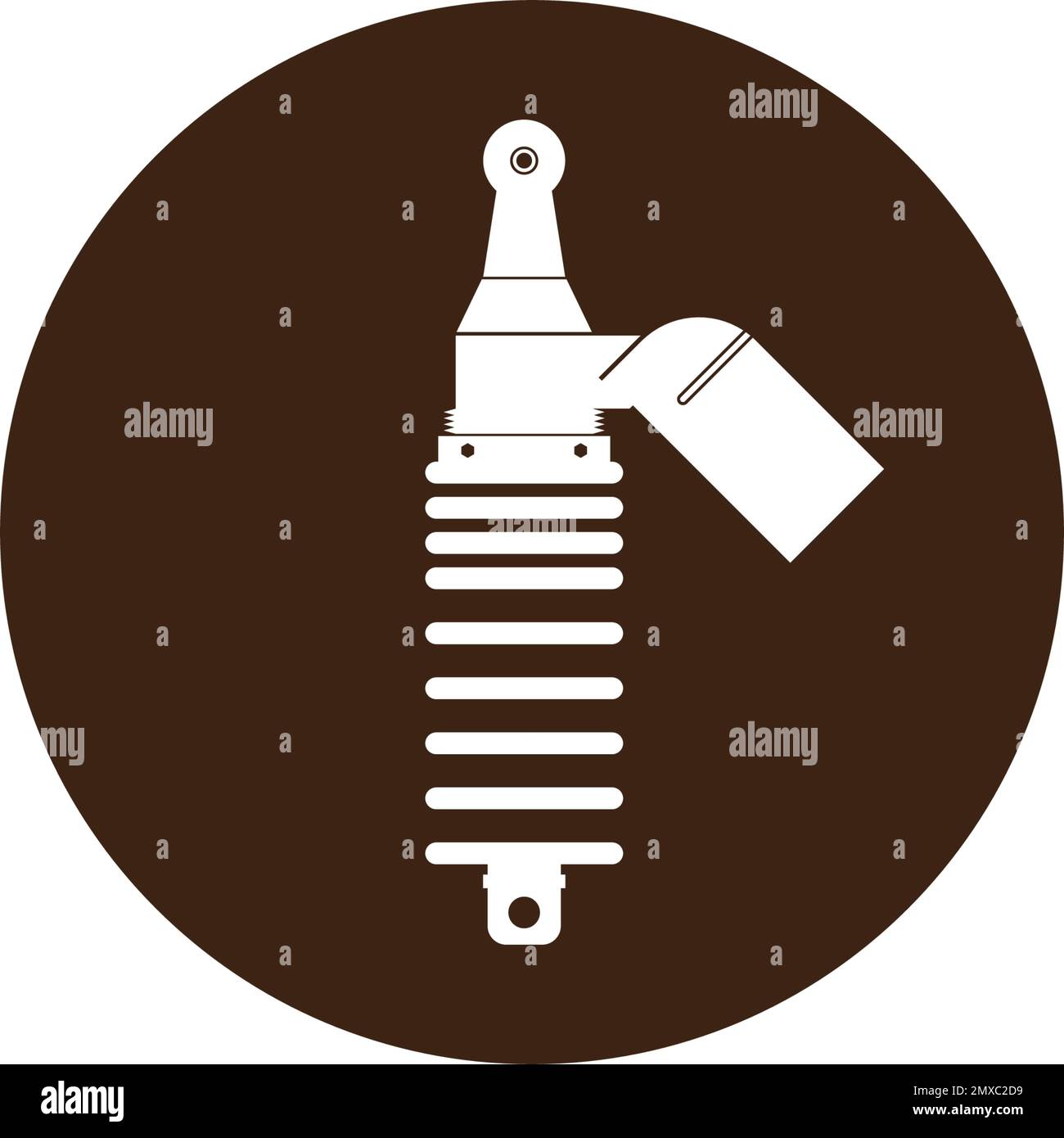 Shock absorber icon vector isolated,illustration logo design Stock ...