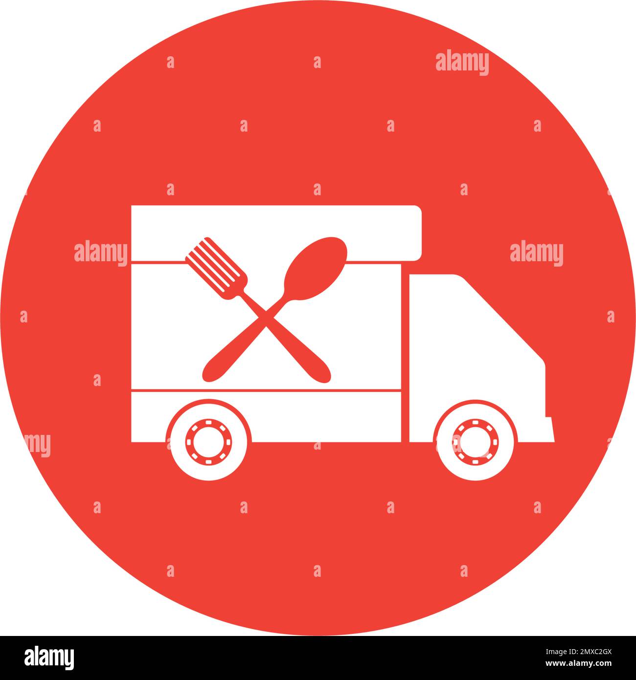 Food deliver truck Stock Vector Images - Alamy