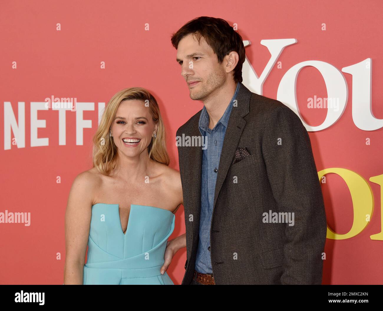 Reese Witherspoon and Ashton Kutcher arriving to Netflix's "Your Place ...