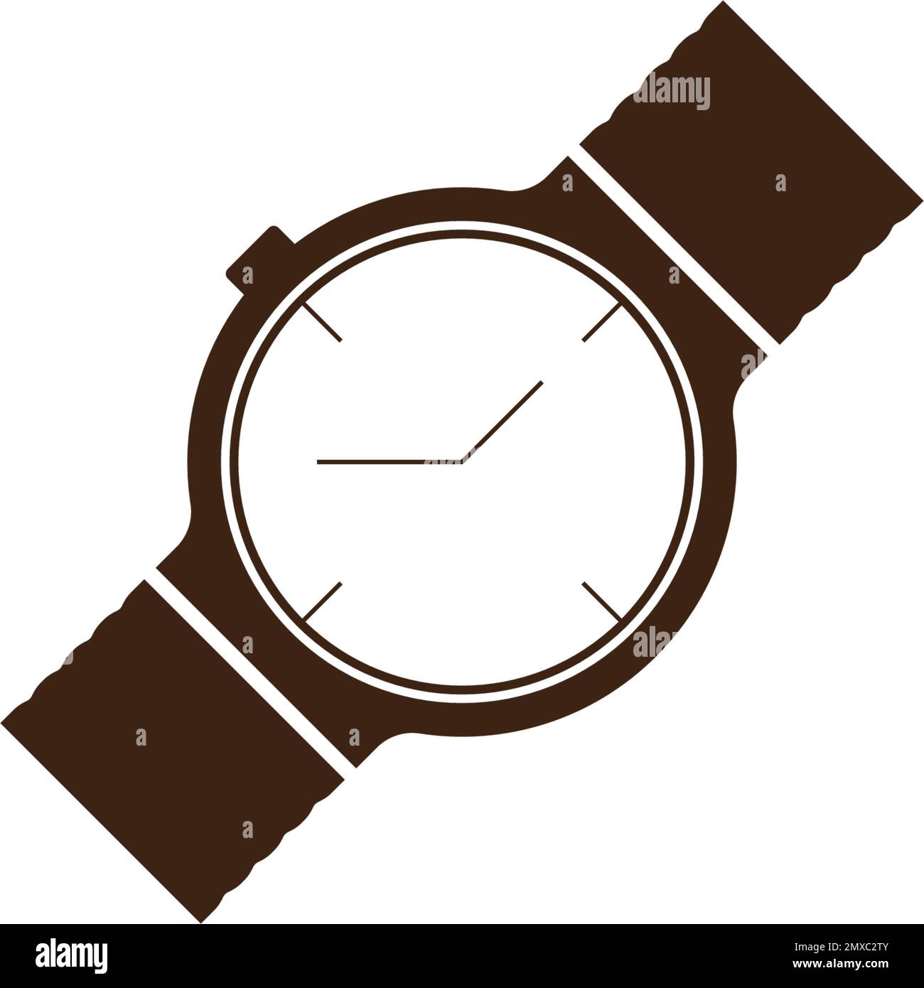 Wristwatch icon vector illustration logo design and background Stock ...