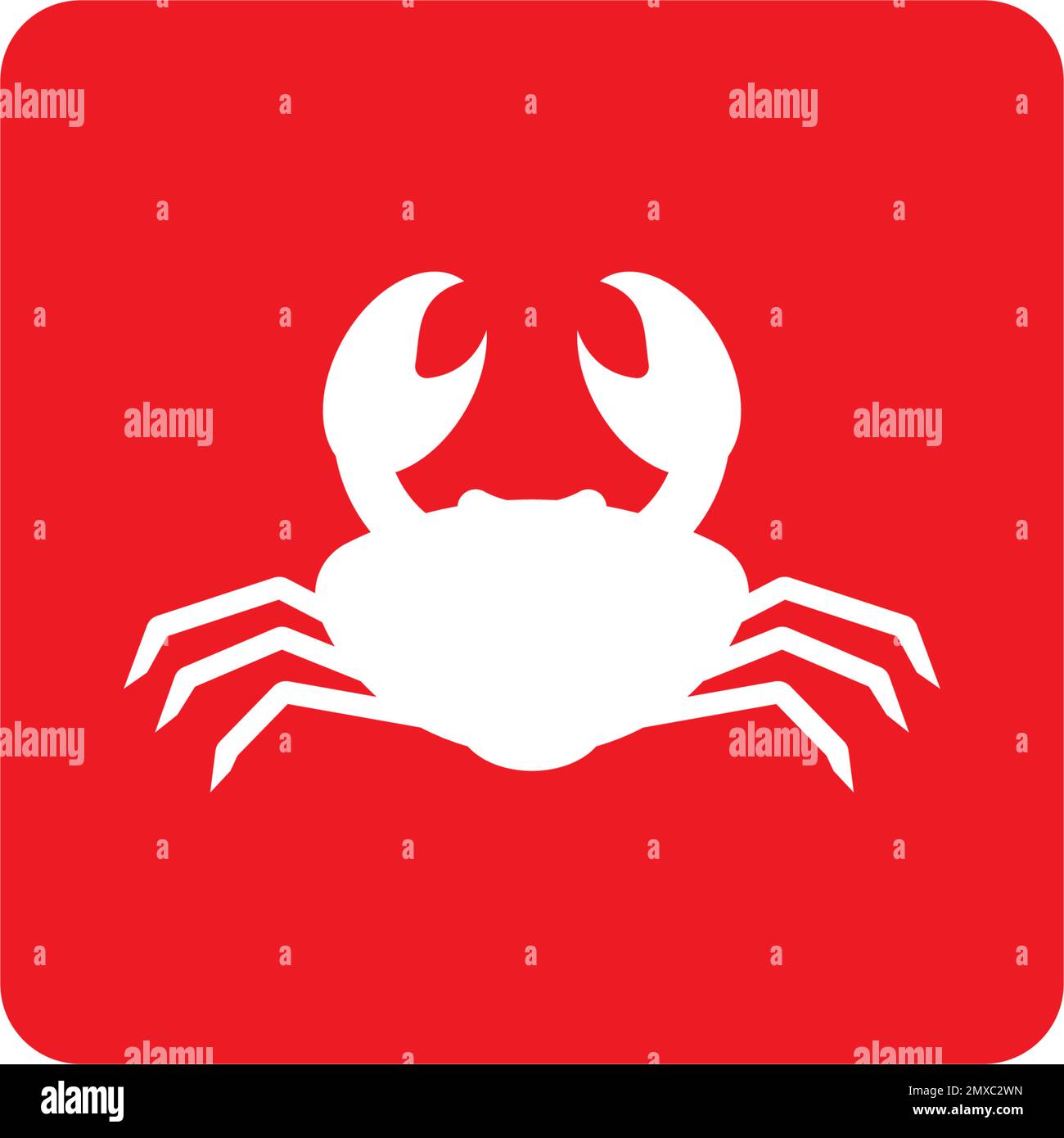 Crab icon vector illustration sign,logo design Stock Vector Image & Art ...