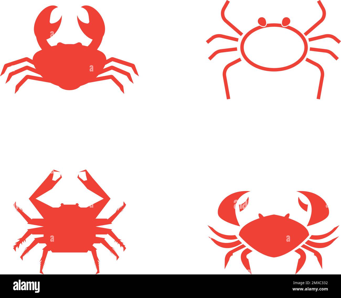Crab icon vector illustration sign,logo design Stock Vector Image & Art ...