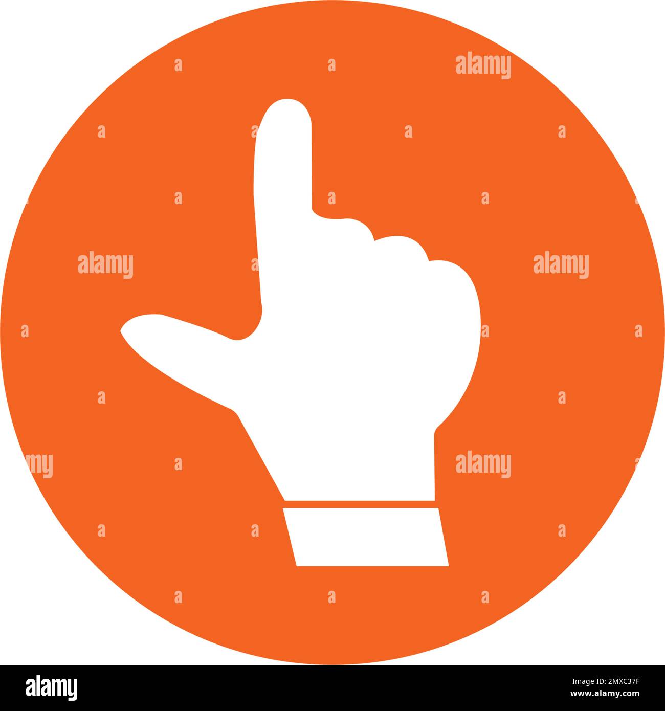 index finger icon vector symbol illustration template Stock Vector ...