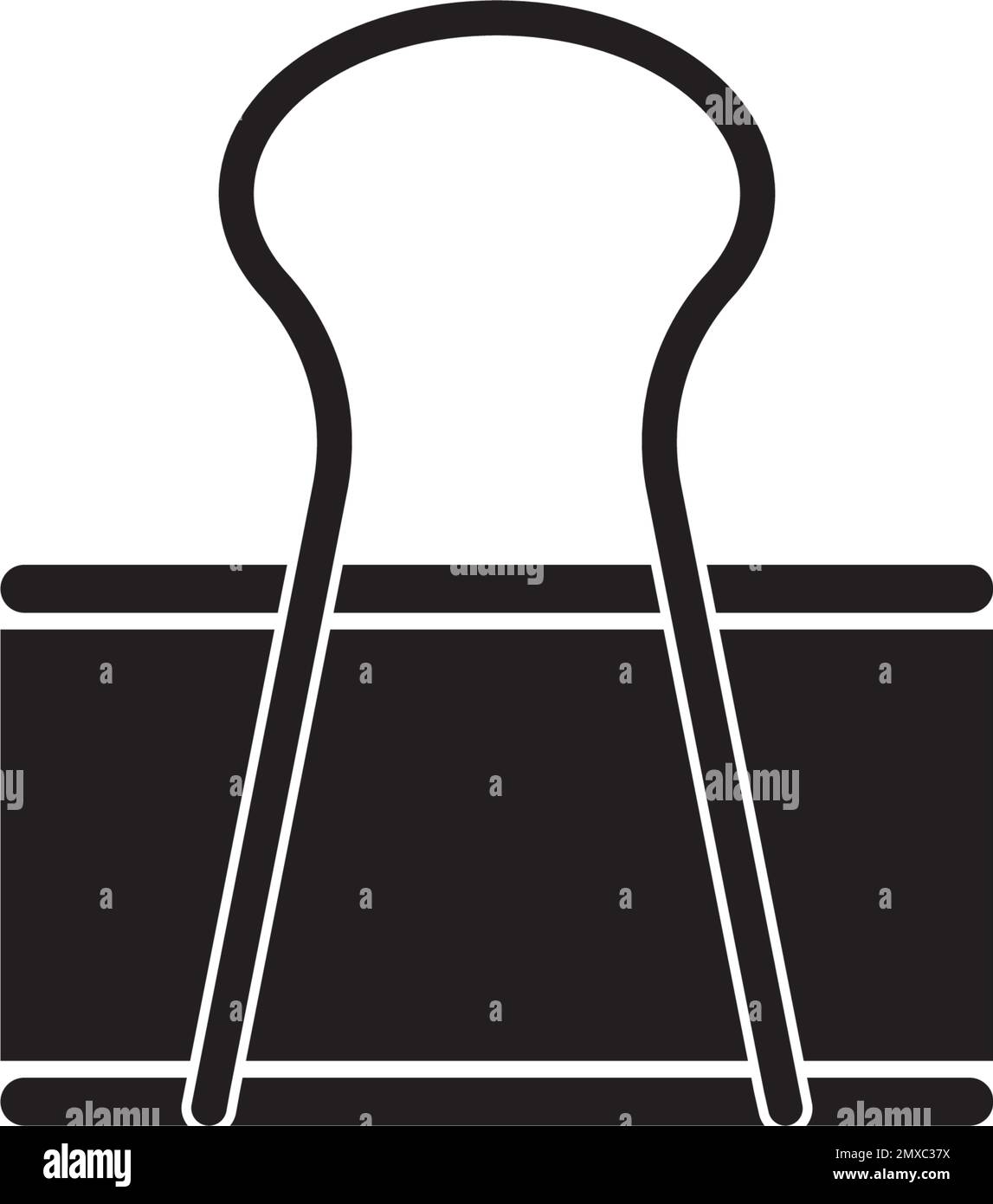 Paper clip icon Black and White Stock Photos & Images - Alamy