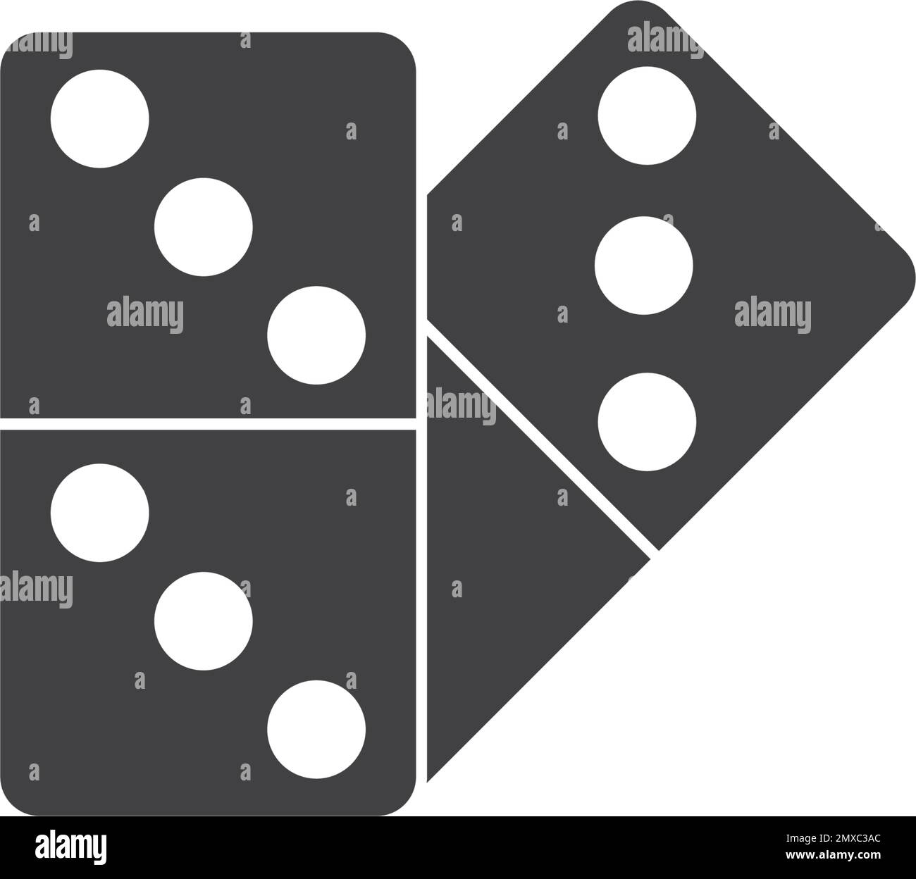 Dominoes logo vector design illustration background template . eps10 ...