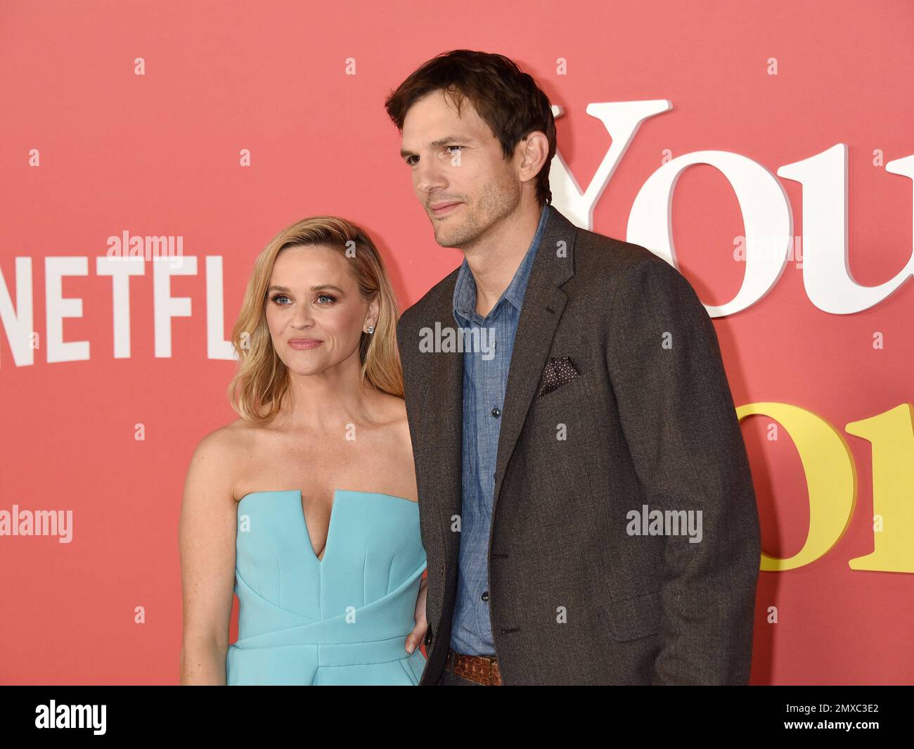 Reese Witherspoon and Ashton Kutcher arriving to Netflix's "Your Place ...