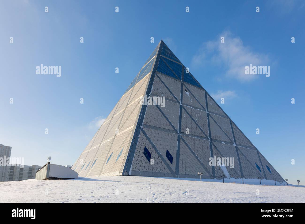 Palace of Peace and Accord. Modern architectural urbanistic city Astana ...