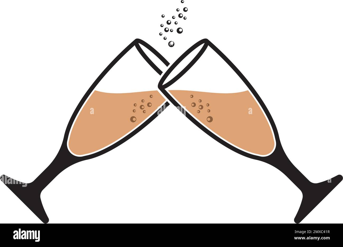 Champagne icon vector illustration logo design Stock Vector Image & Art ...