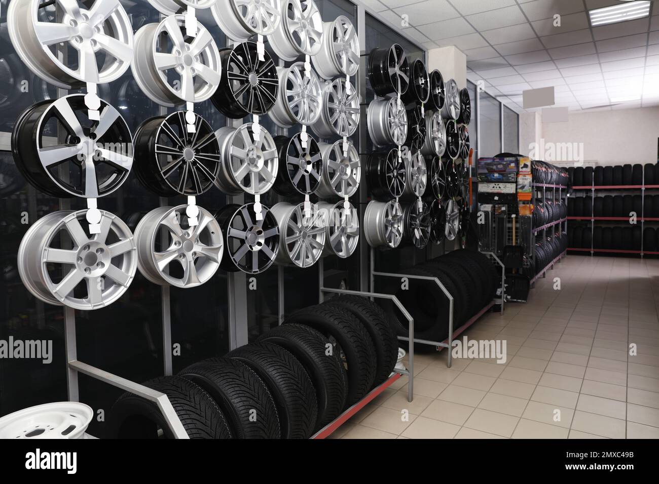 Car tires wheels warehouse in hi-res stock photography and images - Alamy