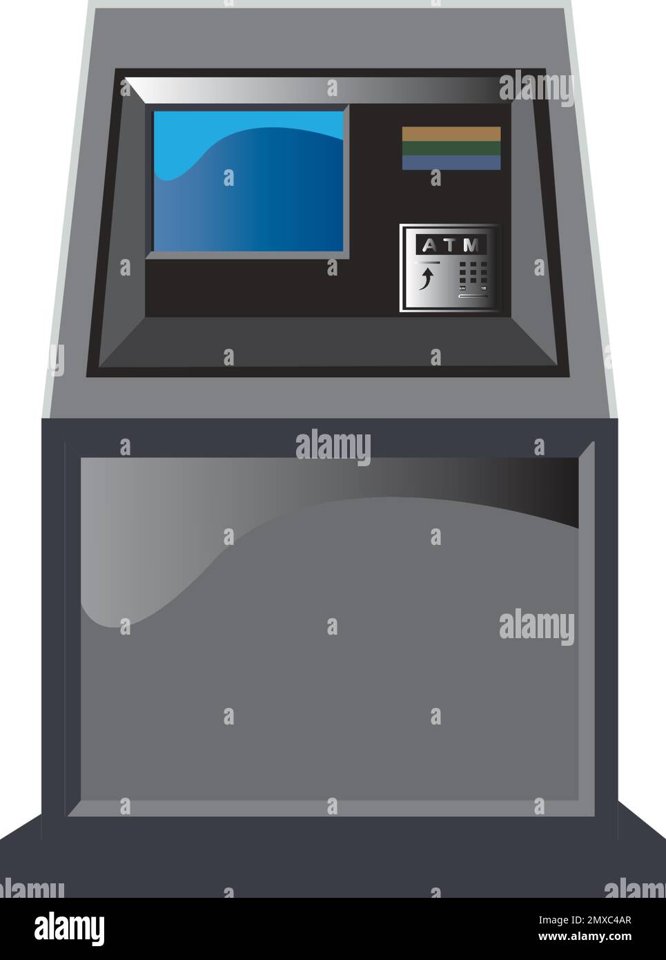 ATM icon vector logo design illustraton background Stock Vector Image & Art - Alamy