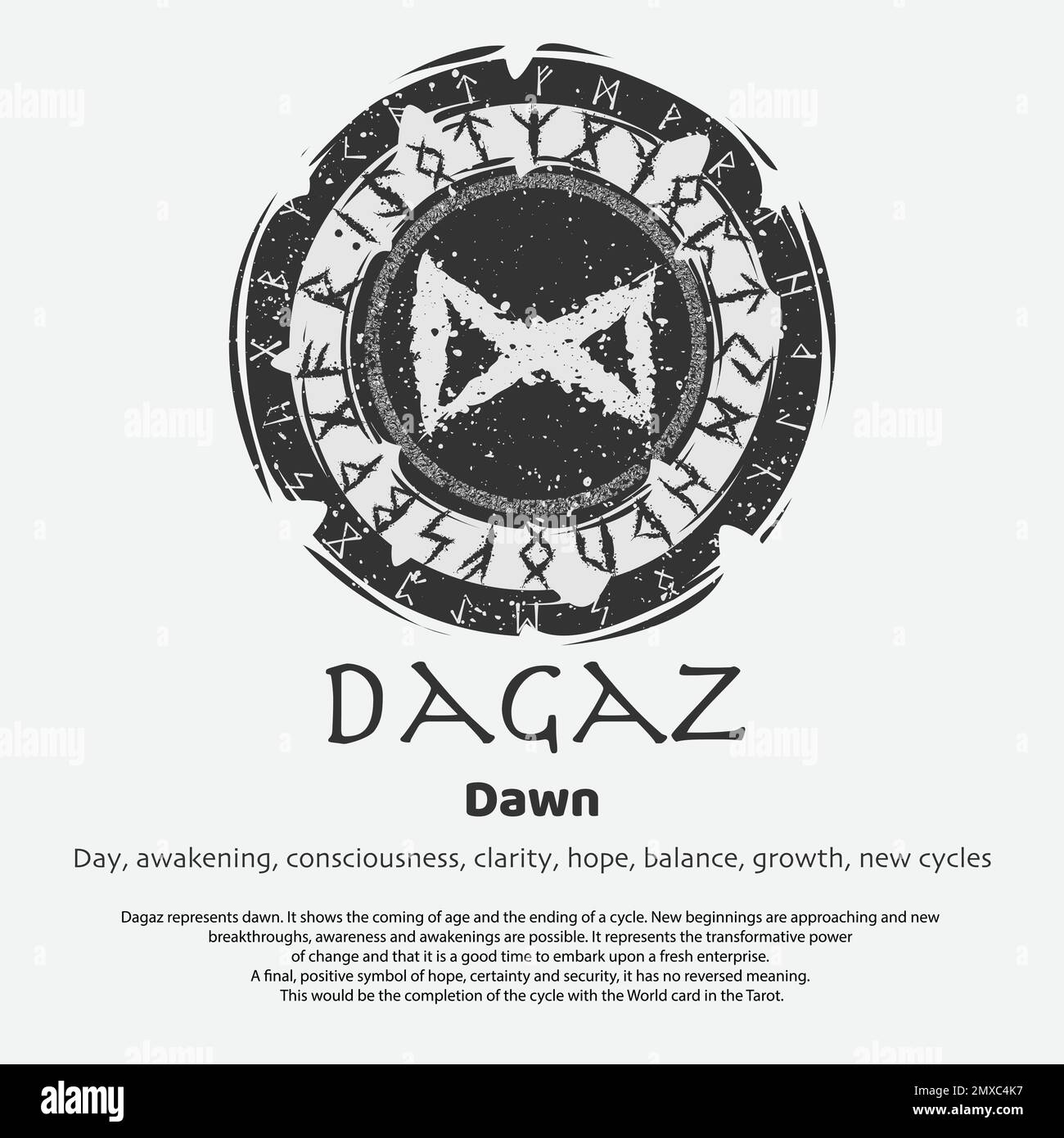 Rune dagaz hi-res stock photography and images - Alamy