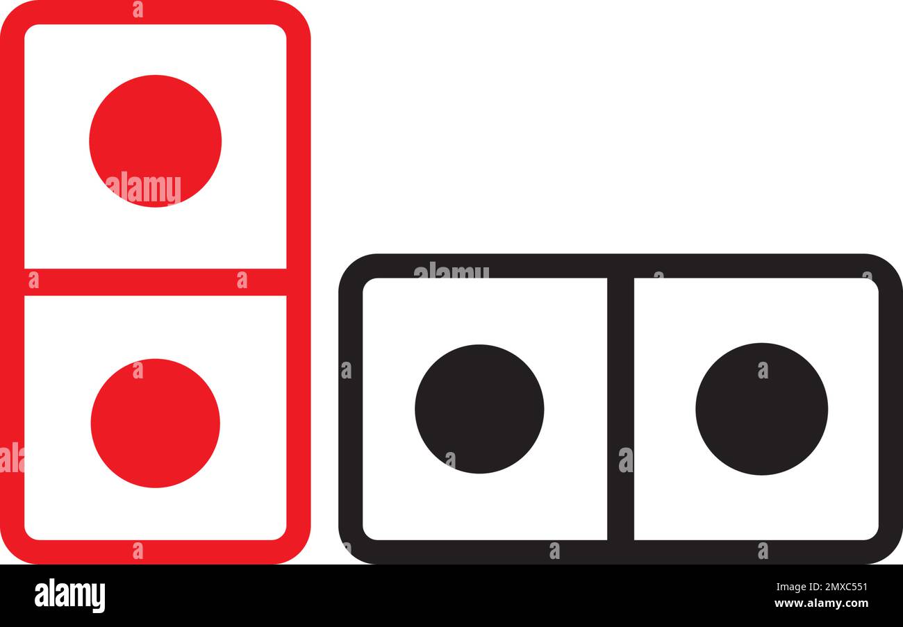 Dominoes logo vector design illustration background template . eps10 ...