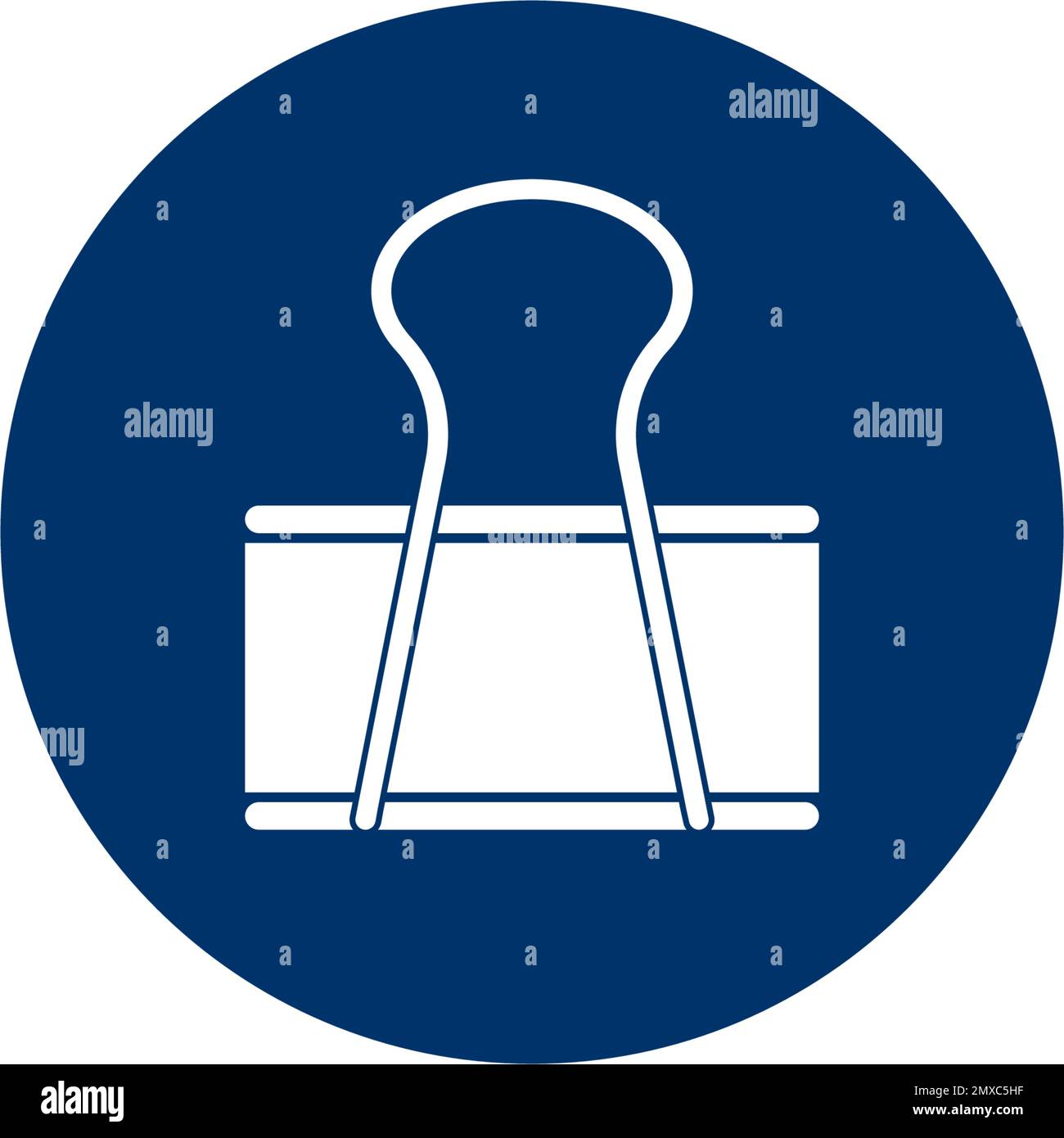 Paper clip icon vector illustration logo design Stock Vector Image ...