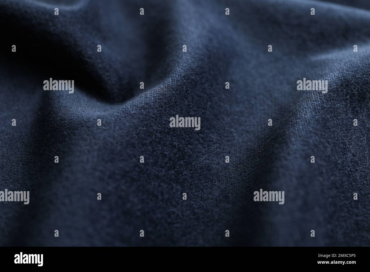 Texture of dark blue fabric as background, closeup Stock Photo - Alamy