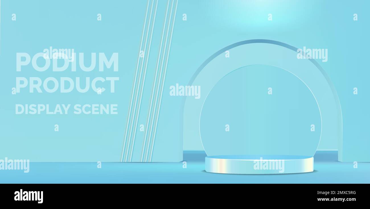 Product stand realistic minimalistic Stock Vector Images - Alamy