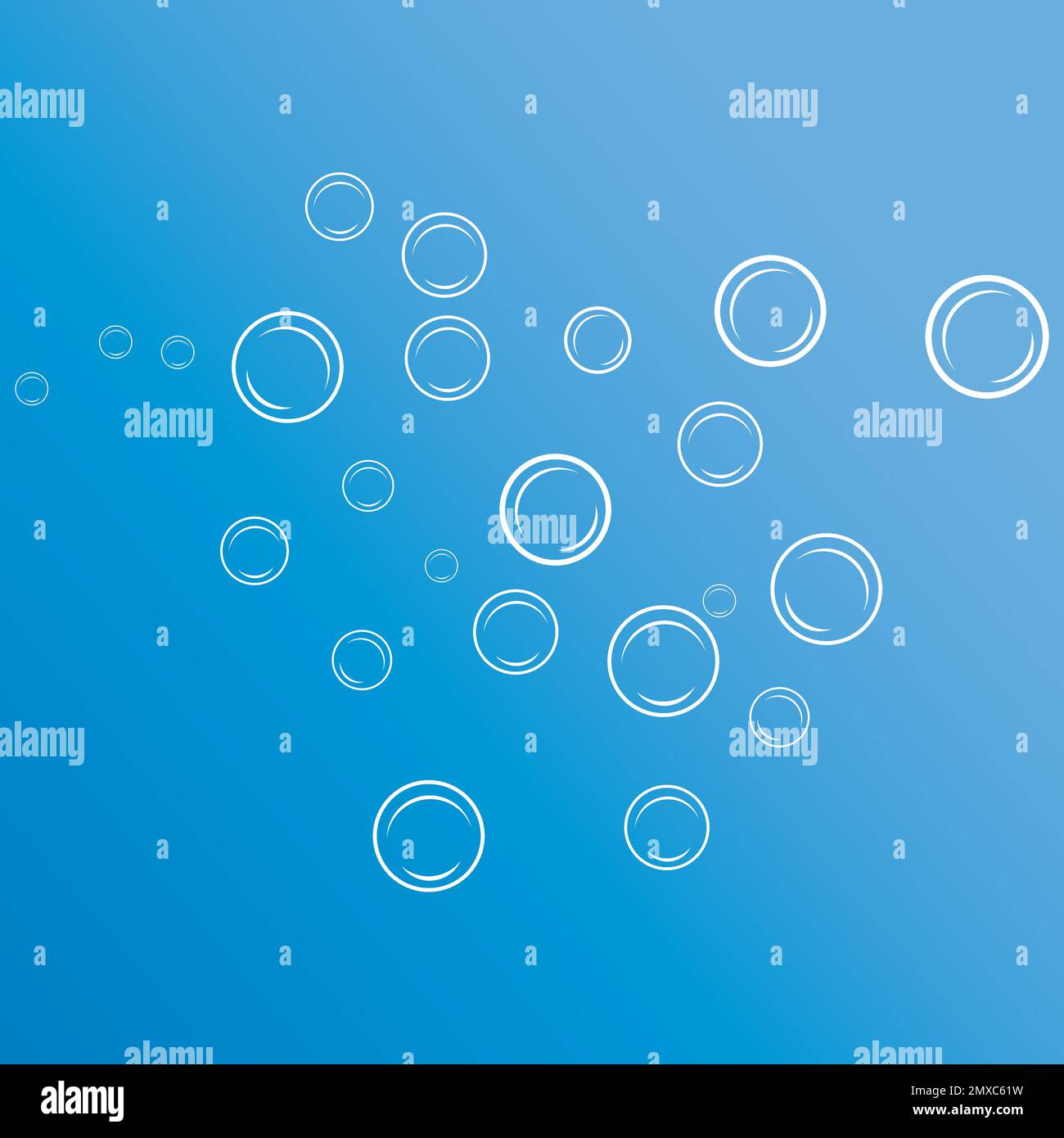 Abstract Flat water Bubbles seamless Pattern isolated Stock Vector ...