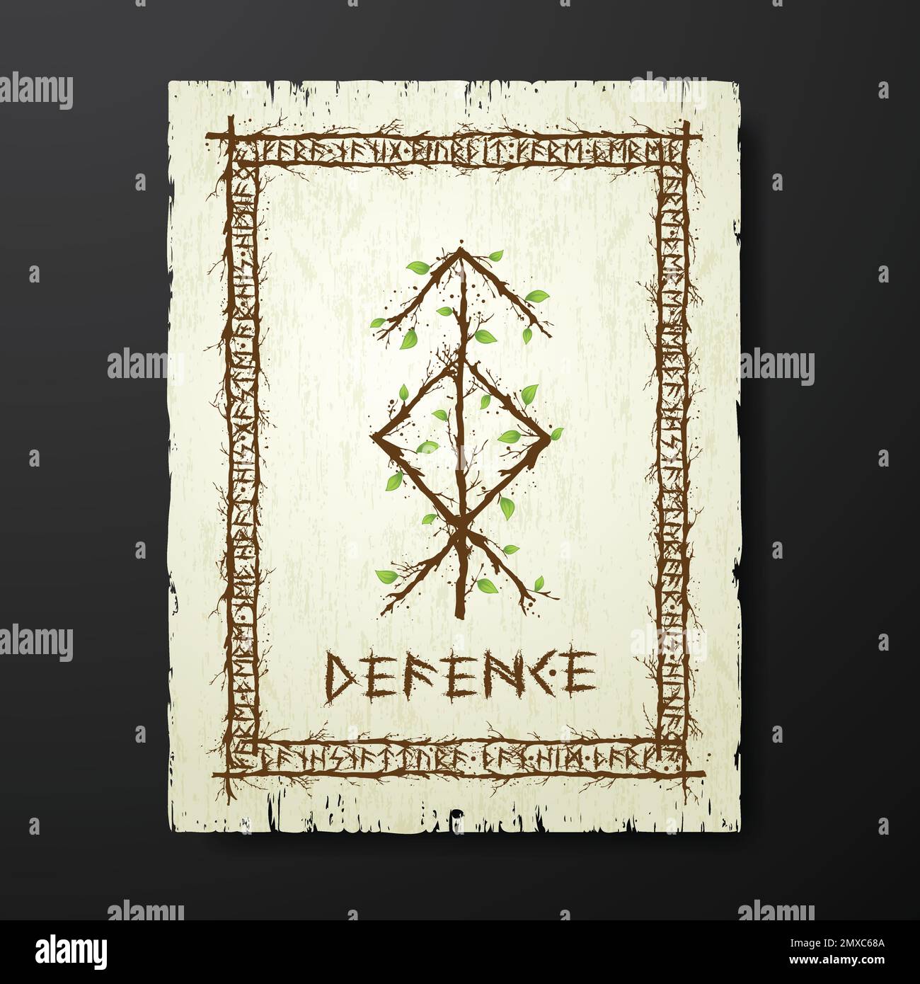 Rune tree Stock Vector Images - Alamy