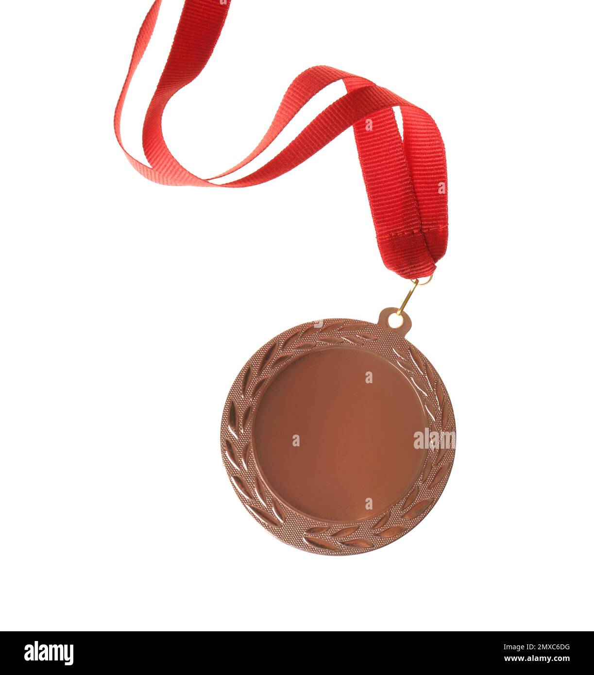 Bronze medal isolated on white. Space for design Stock Photo - Alamy