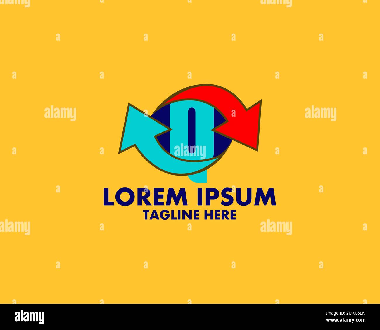 letter O spin rotation logo design concept template Stock Vector Image ...