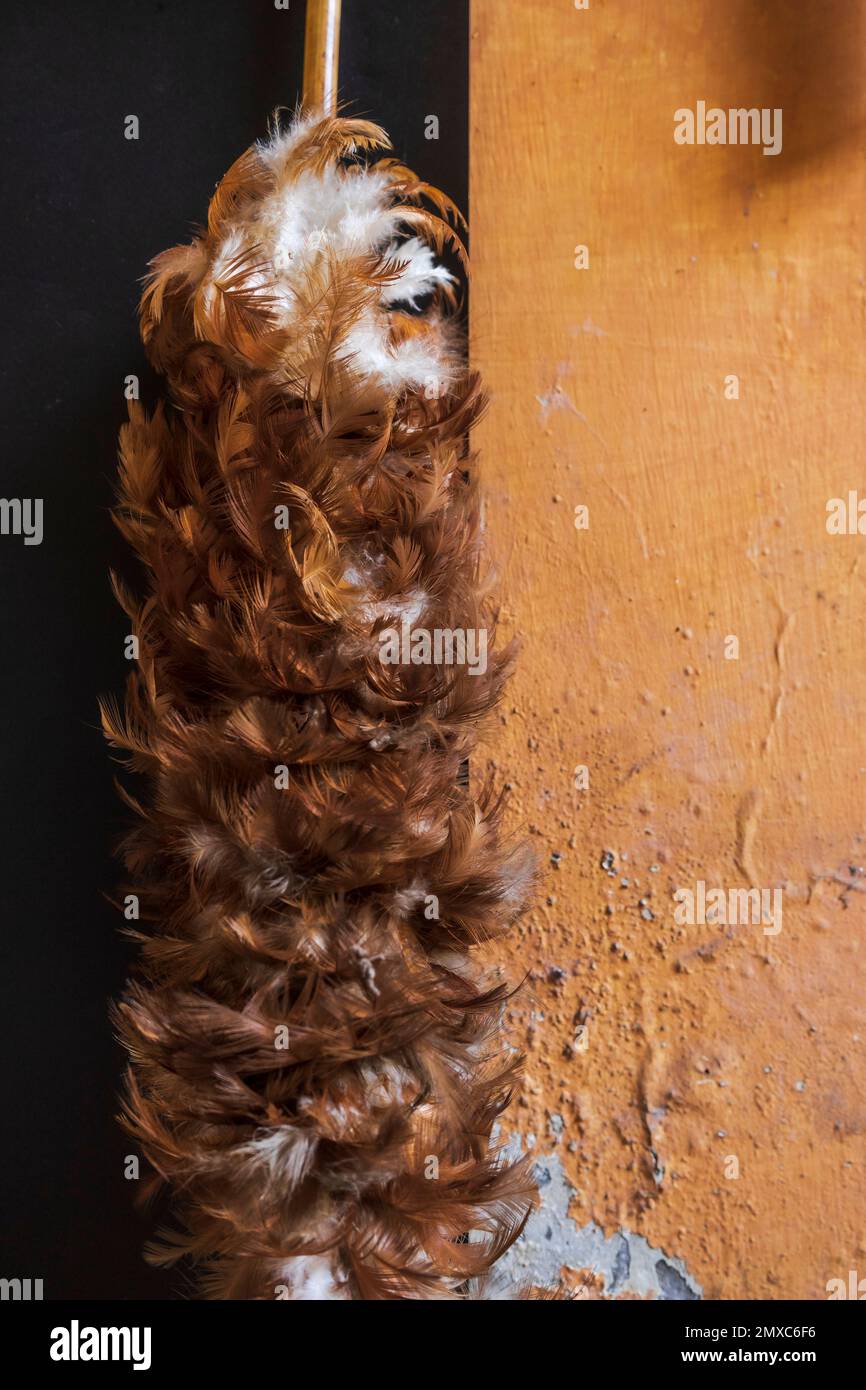 Indonesian traditional dust cleaner called Kemoceng (Feather duster ...