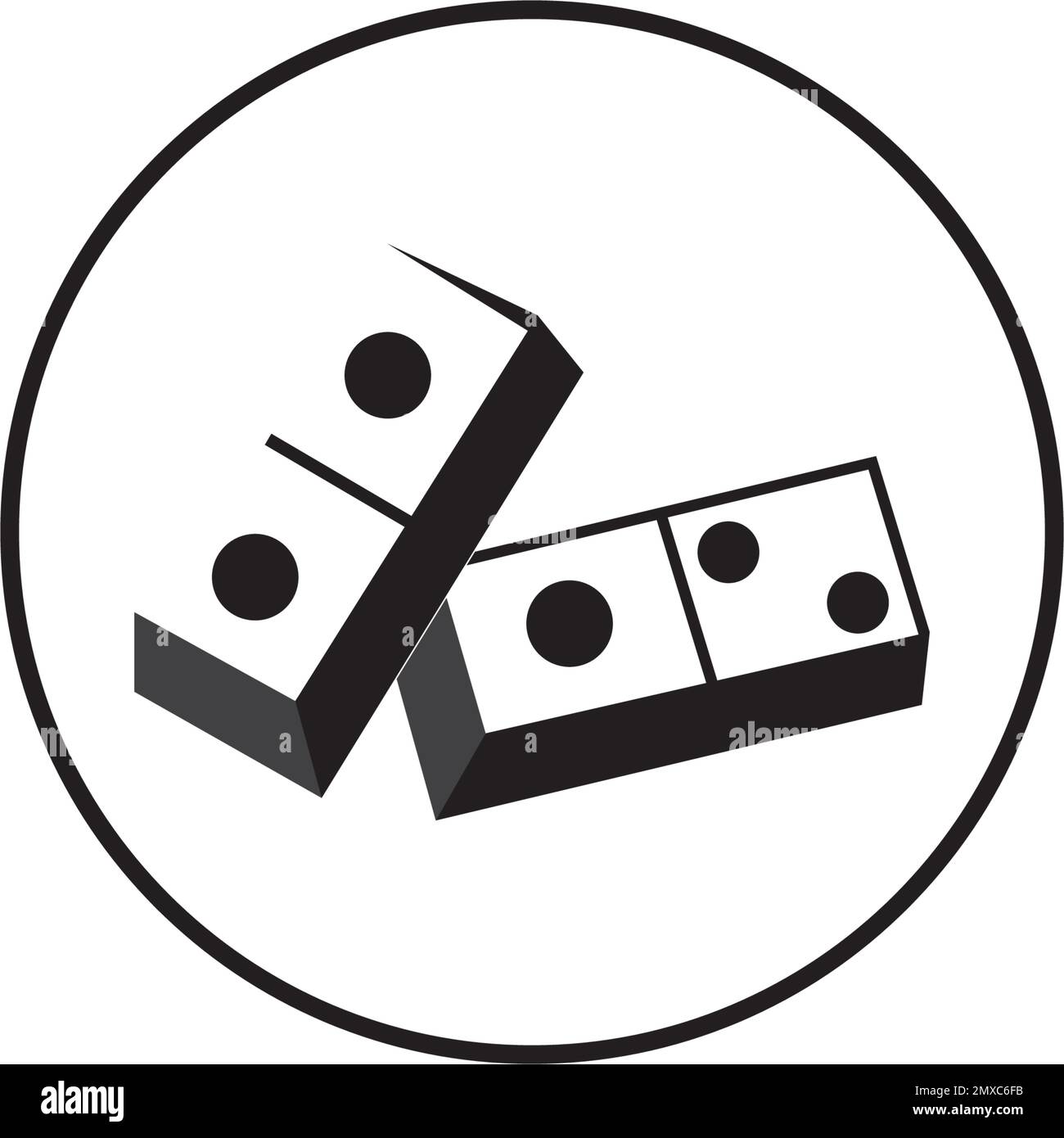 Dominoes logo vector design illustration background template . eps10 ...