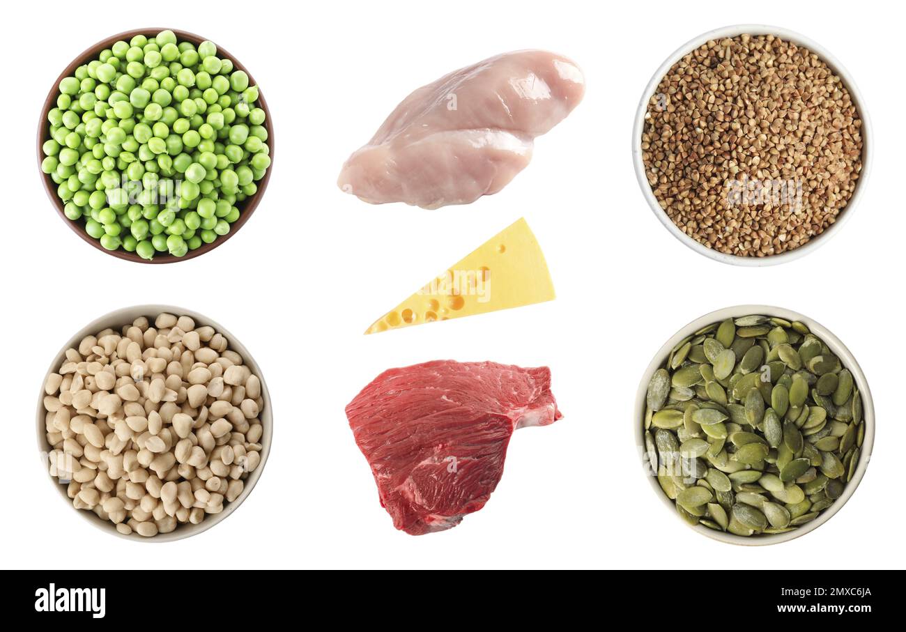 High protein food meat Cut Out Stock Images & Pictures - Alamy