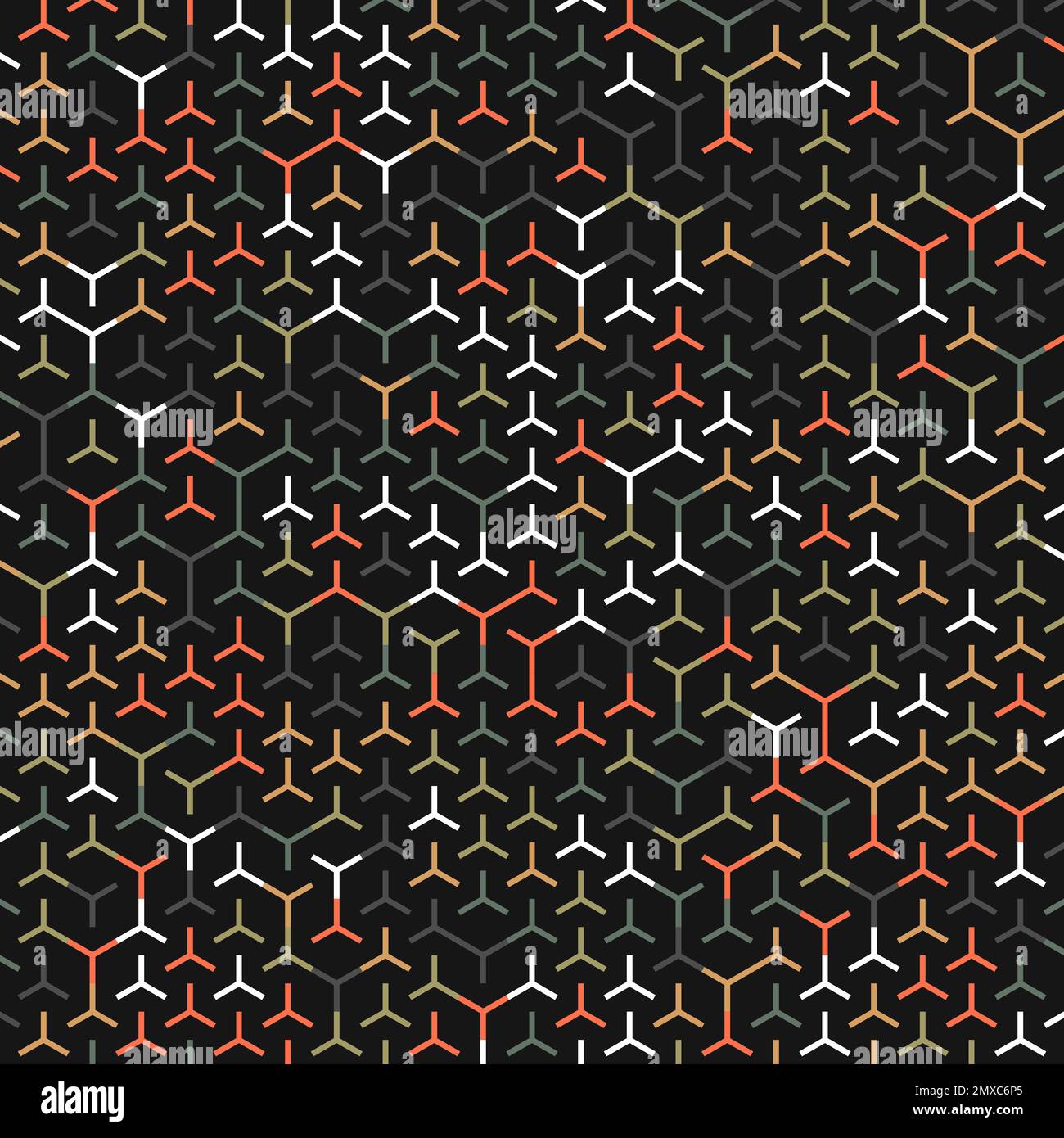 Hexagonal Maze generative pattern illustration Stock Vector Image & Art ...