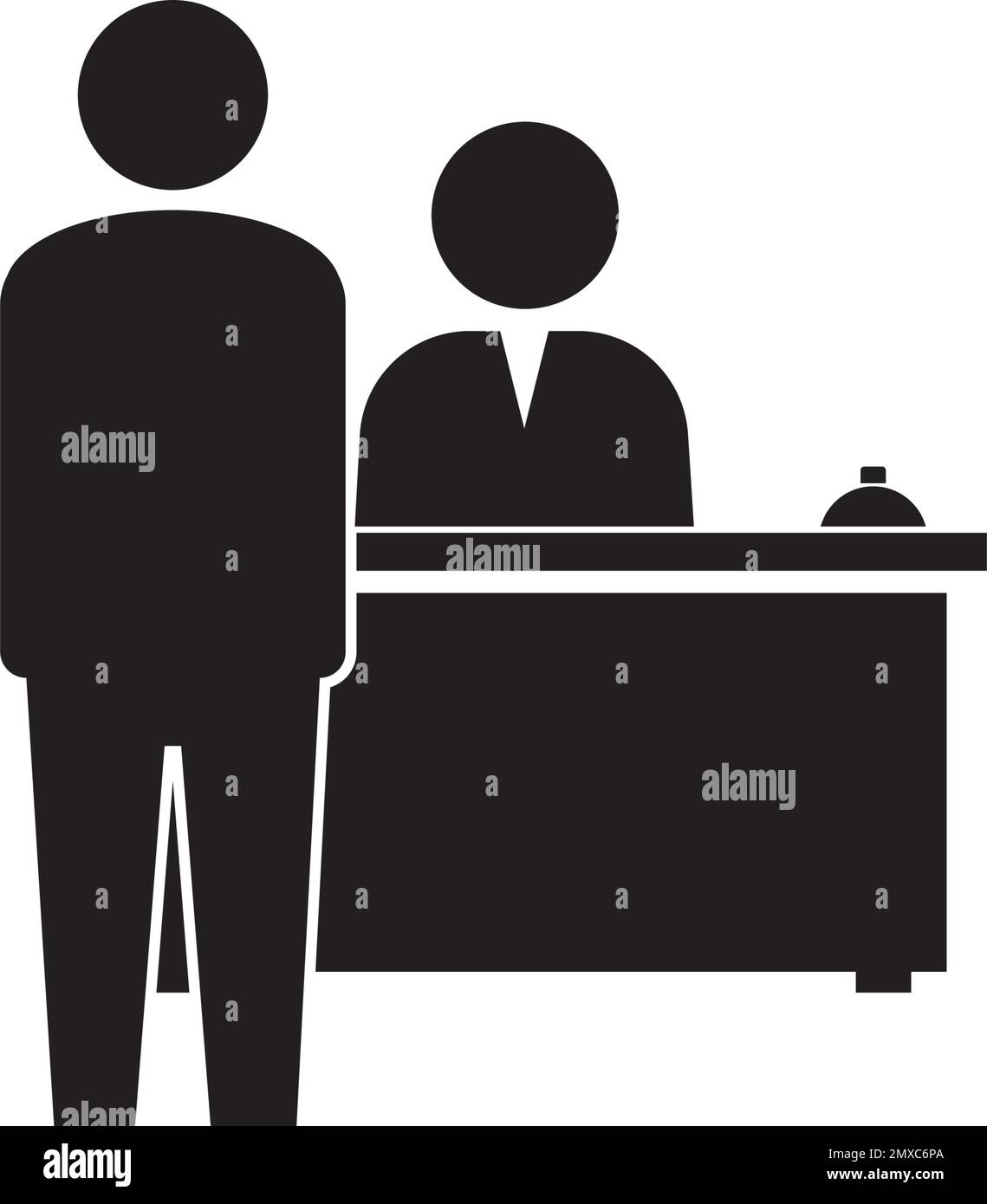 reception vector glyph flat icon design template Stock Vector Image ...