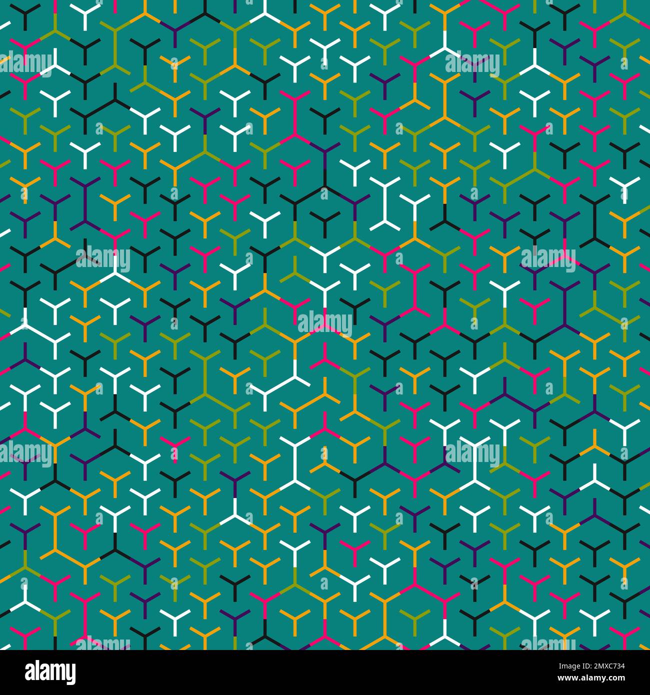 Hexagonal Maze generative pattern illustration Stock Vector Image & Art ...