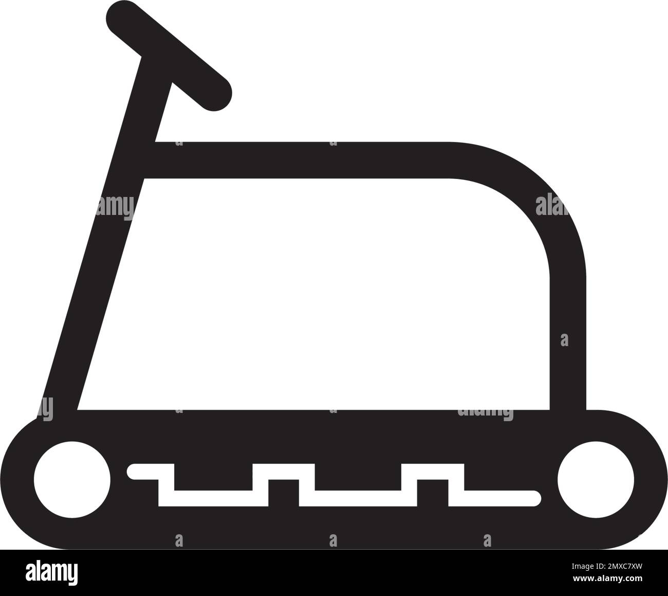 Treadmill machine vector icon illustration design background Stock ...