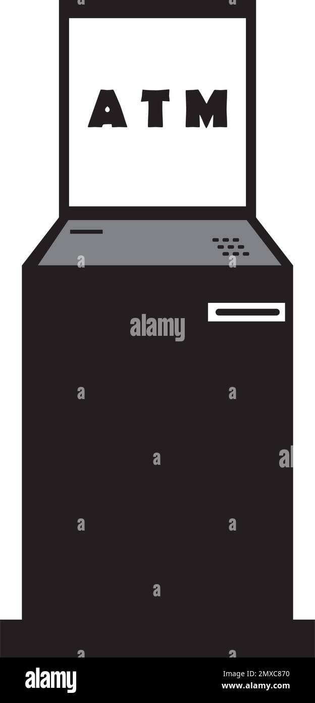 ATM icon vector logo design illustraton background Stock Vector Image & Art - Alamy