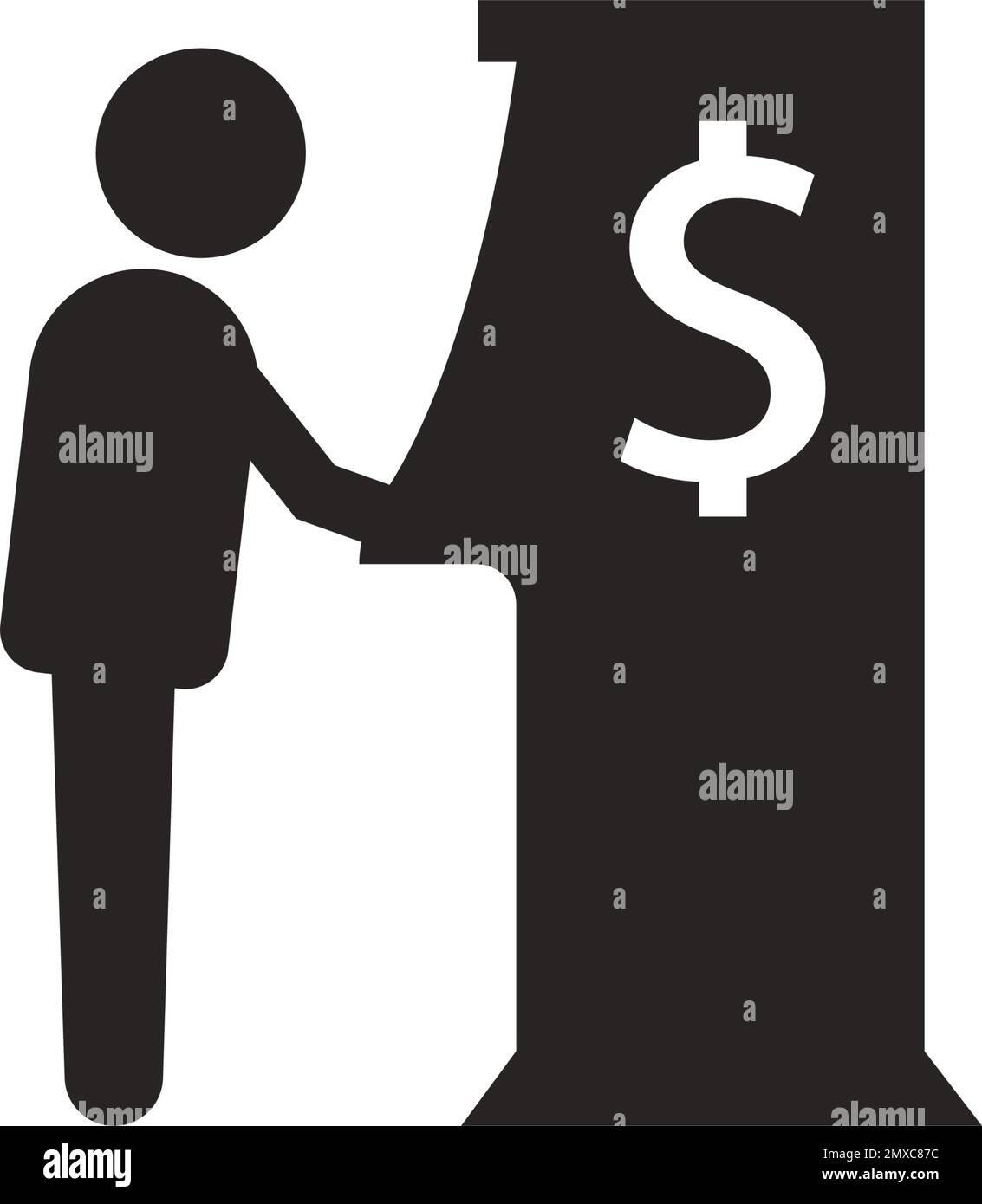 ATM icon vector logo design illustraton background Stock Vector Image & Art - Alamy