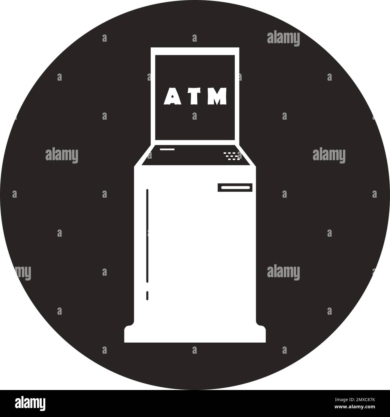ATM icon vector logo design illustraton background Stock Vector Image & Art - Alamy