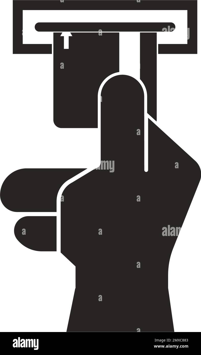 ATM icon vector logo design illustraton background Stock Vector Image & Art - Alamy