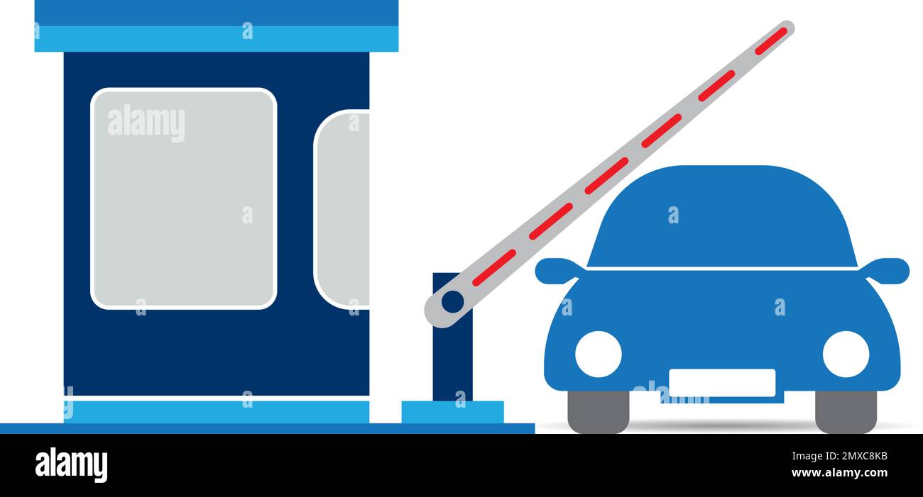 Toll Gate Icon. Access Point Symbol - Vector Stock Vector Image & Art ...