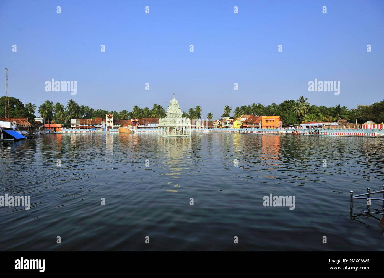 Religious water tank of Sthanumalaya Temple at Suchindramstate Tamil ...