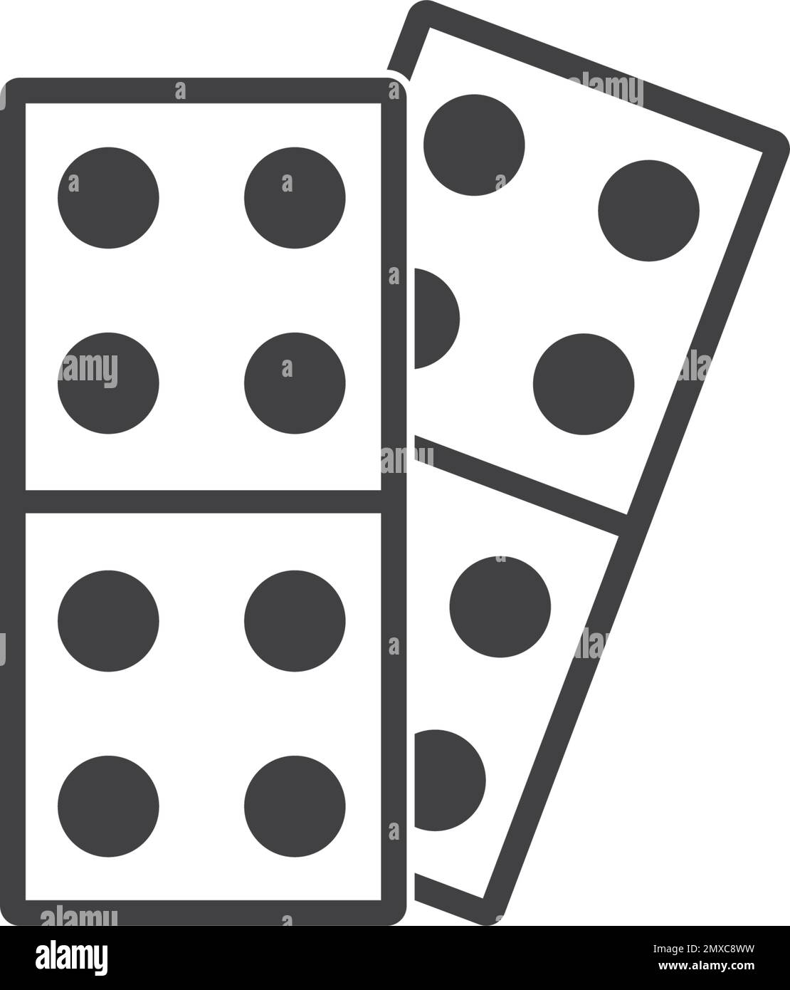 Dominoes logo vector design illustration background template . eps10 ...