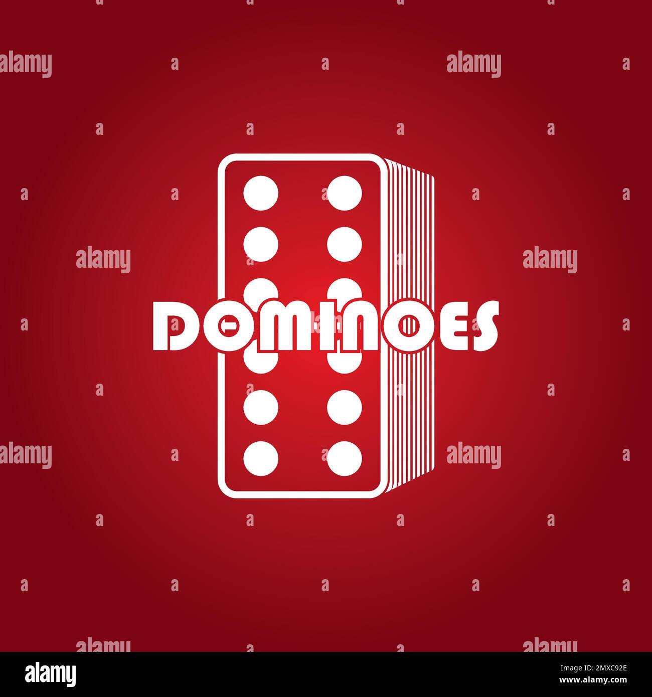 Dominoes logo vector design illustration background template . eps10 ...