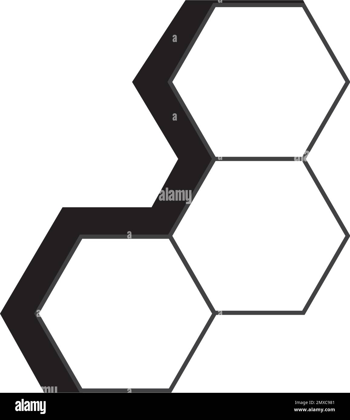 Hexagonal icon Stock Vector Images - Alamy