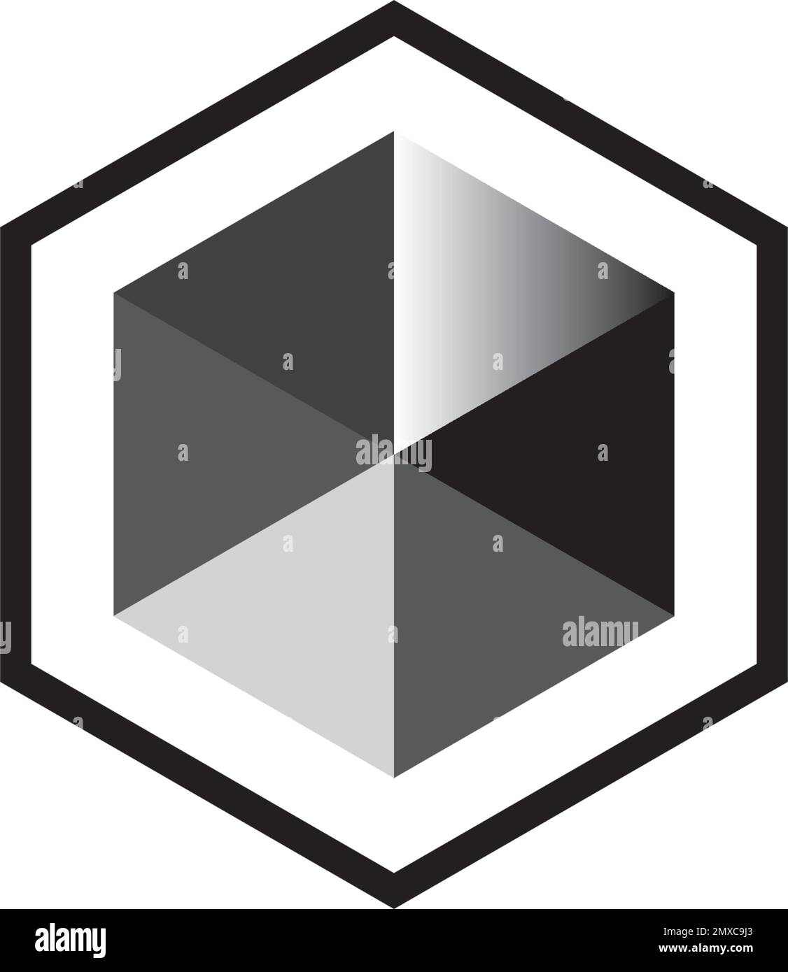 Hexagonal icon Stock Vector Images - Alamy