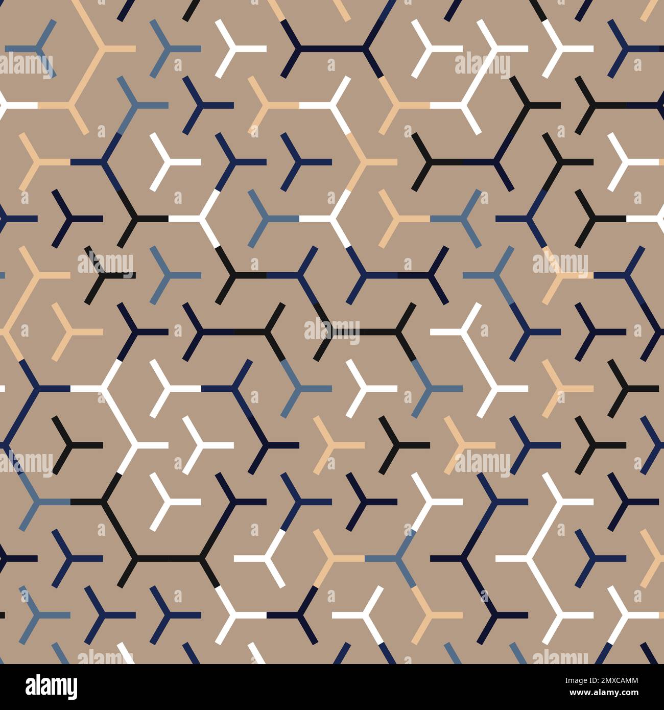 Hexagonal Maze generative pattern illustration Stock Vector Image & Art ...