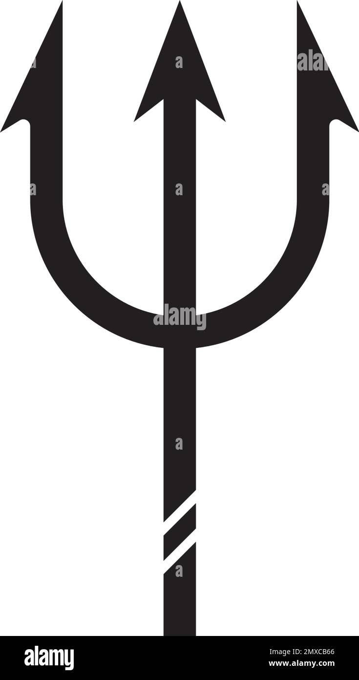 Trident icon vector illustration logo design Stock Vector Image & Art ...