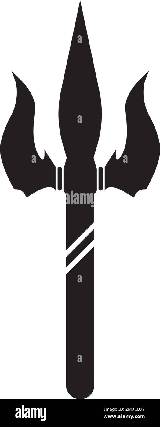 Trident icon vector illustration logo design Stock Vector Image & Art ...
