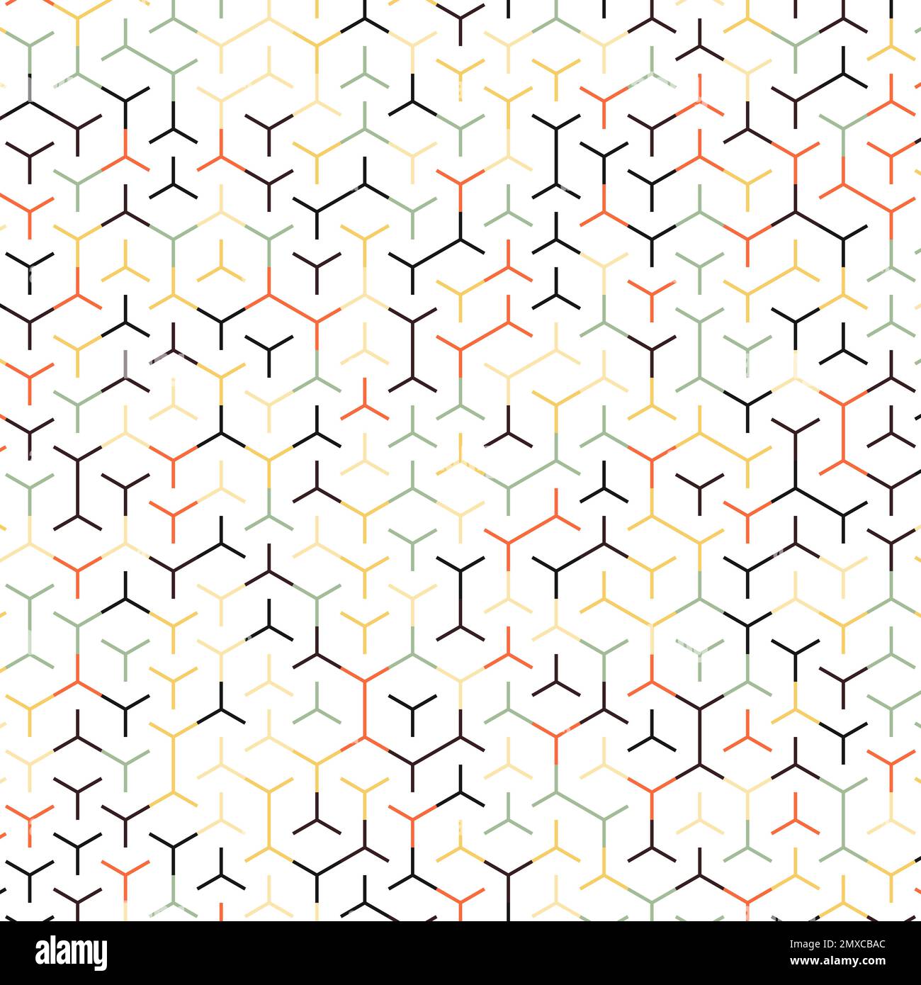 Hexagonal Maze generative pattern illustration Stock Vector Image & Art ...