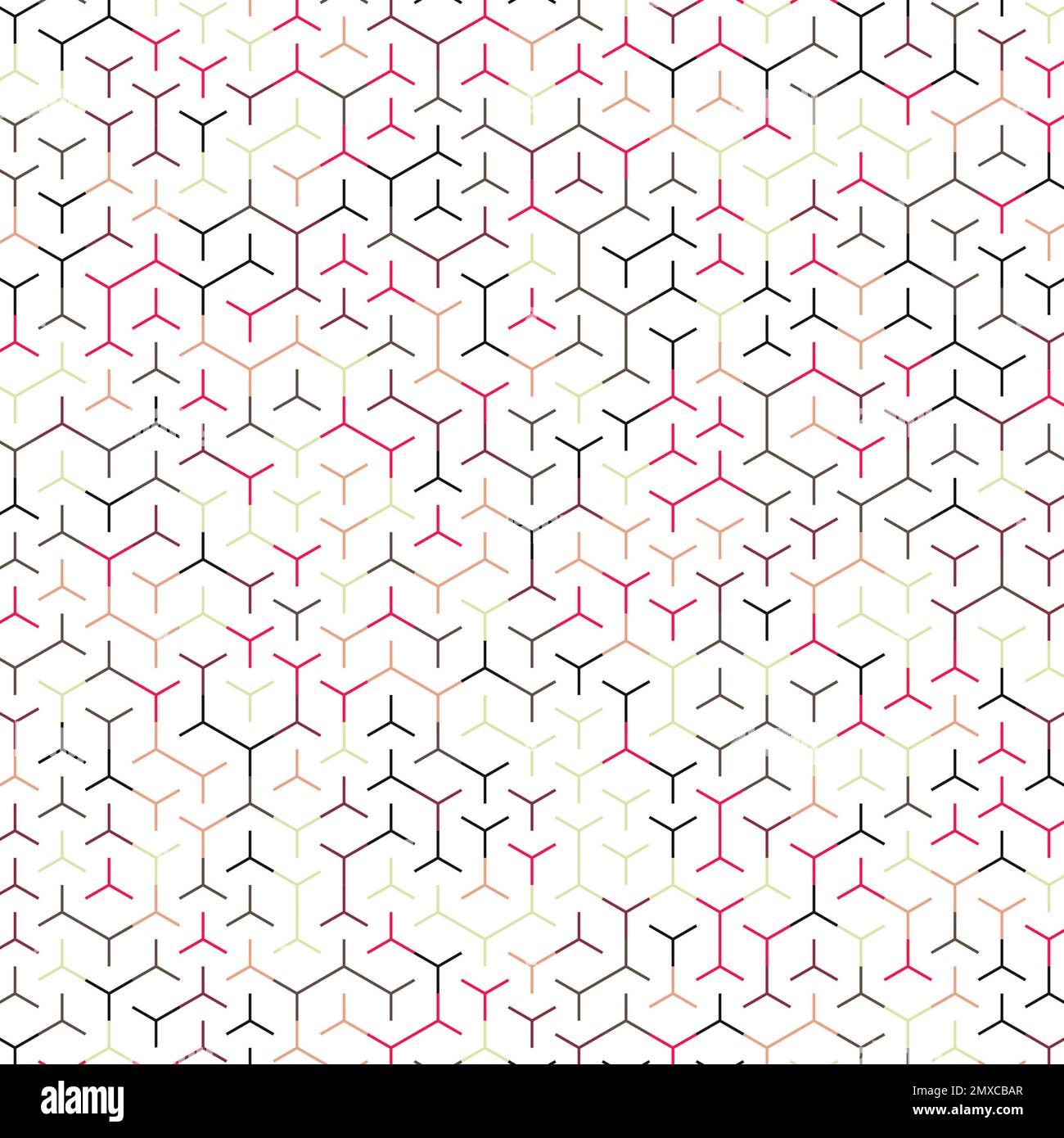 Hexagonal Maze generative pattern illustration Stock Vector Image & Art ...