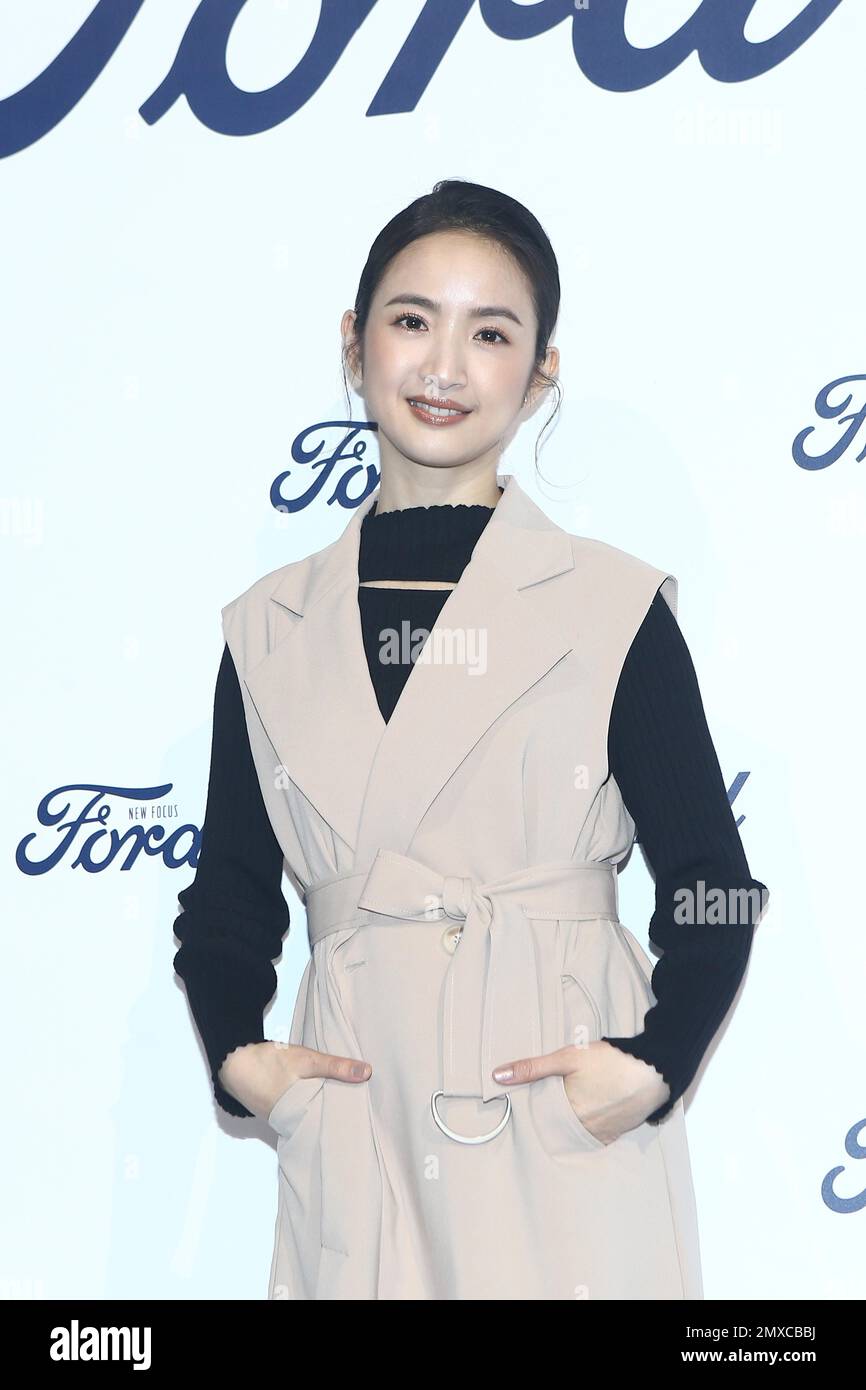 Taiwanese actress and singer Ariel Lin attended an activity of Ford Lio Ho Motor in Taiwan, 1 ...